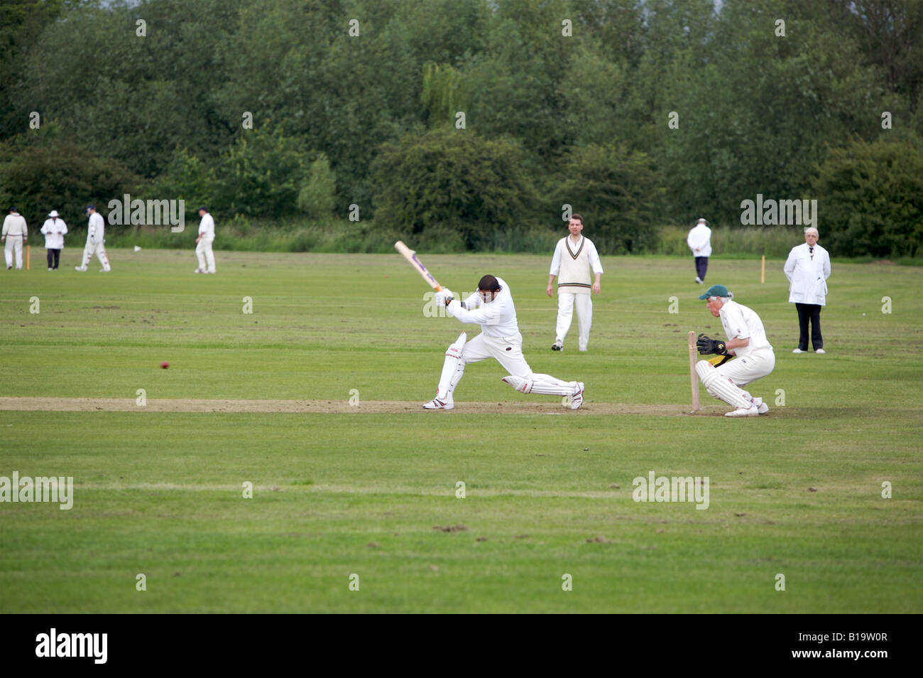 A village cricket match Stock Photo - Alamy