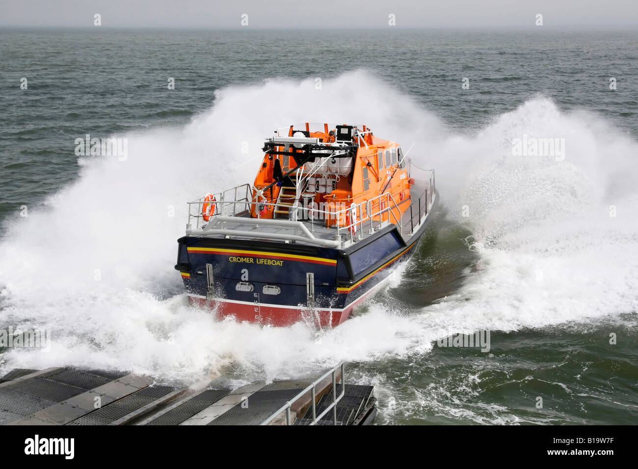 The Cromer RNLI Tamar class lifeboat Stock Photo - Alamy