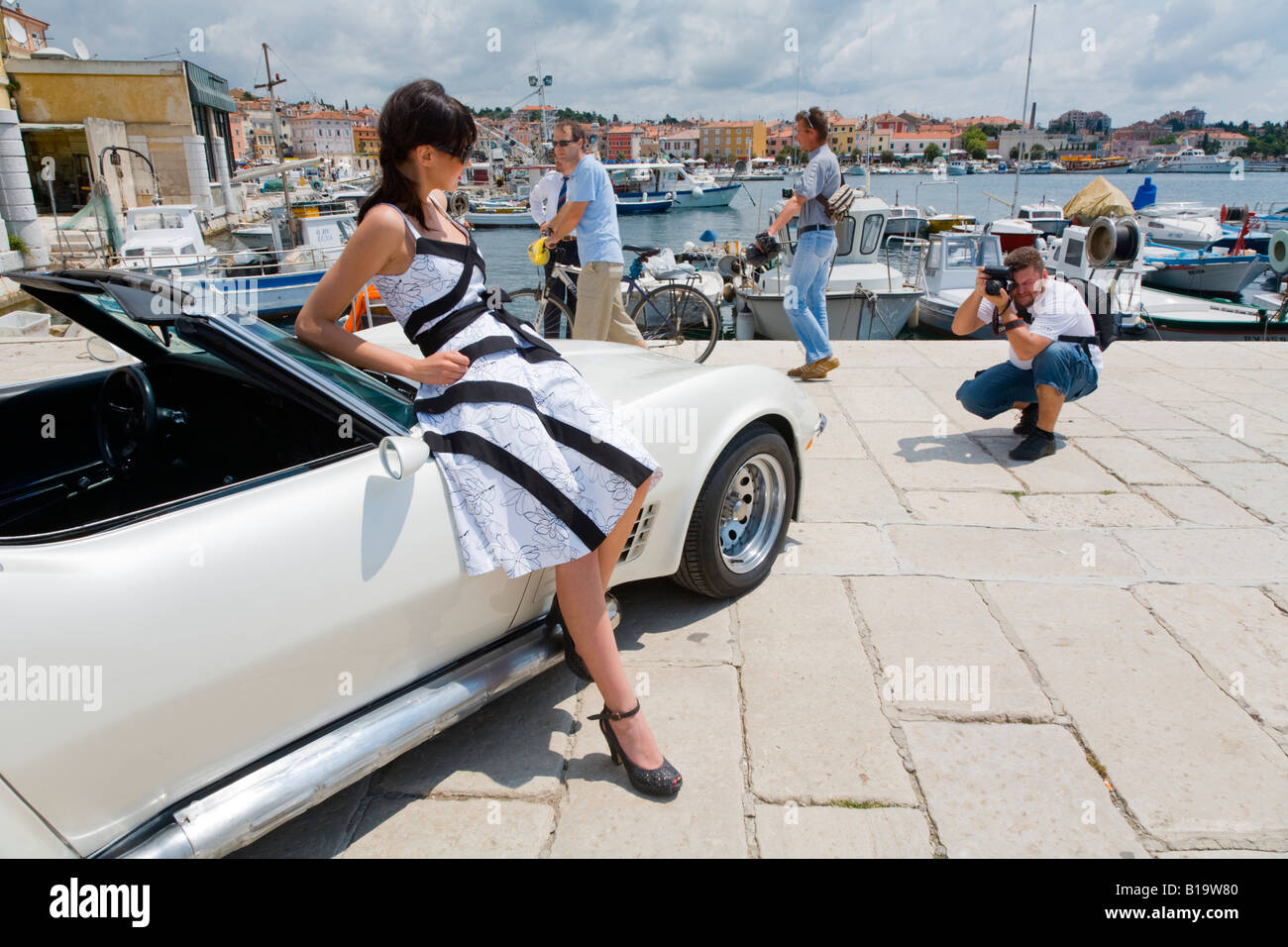 Female Model Posing Car High Resolution Stock Photography and Images ...
