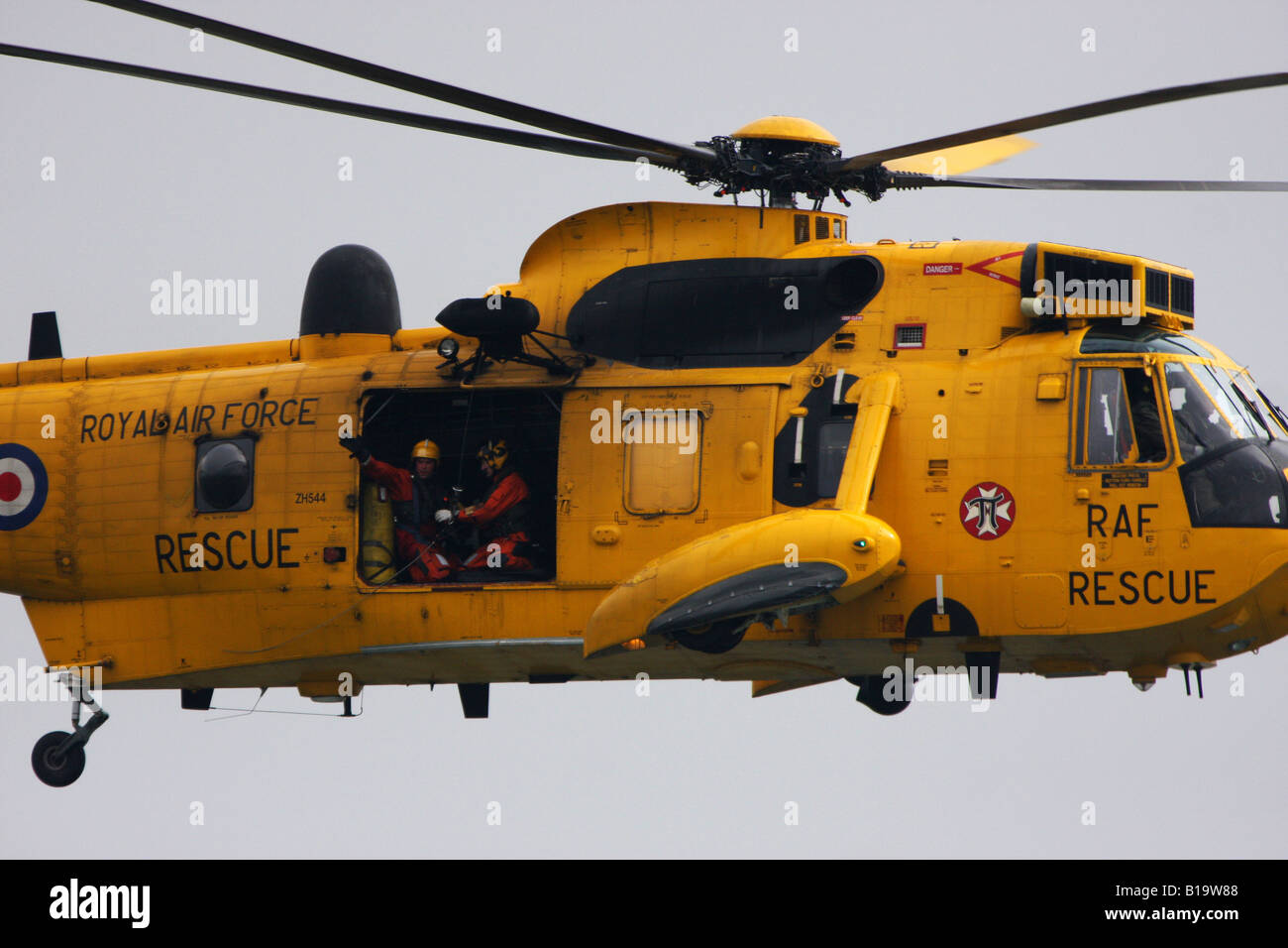 RAF Sea King Rescue Helicopter Stock Photo - Alamy