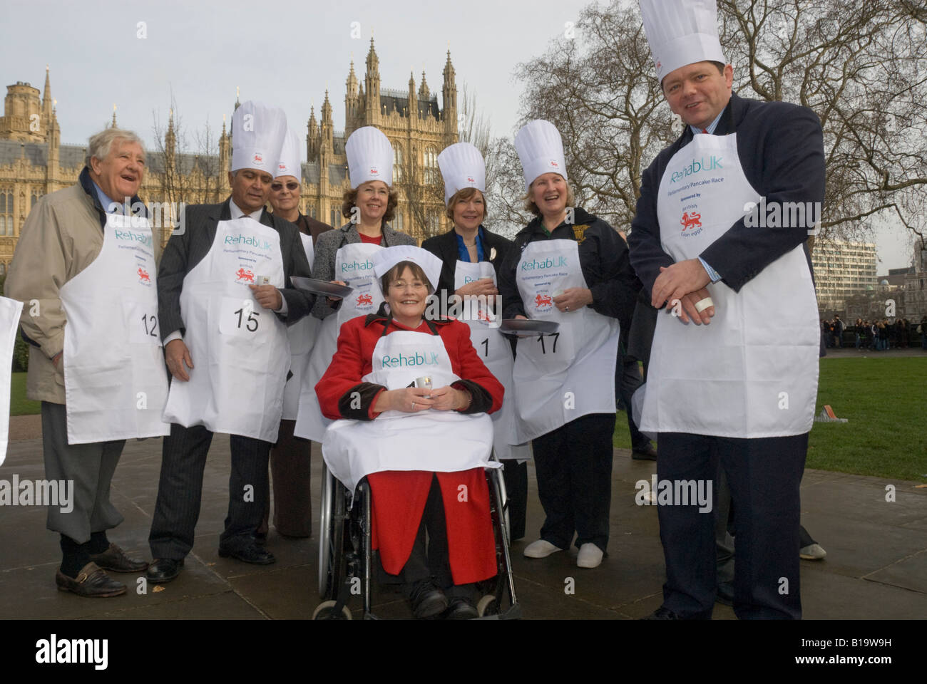 Three Lords, three Baronesses and a Lady pose with Anne Begg, MP after ...