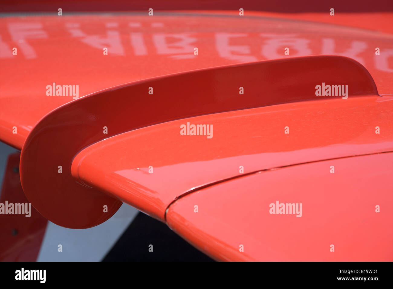 WING AND FUSELAGE OF A RED RAF HAWK AIRCRAFT Stock Photo - Alamy