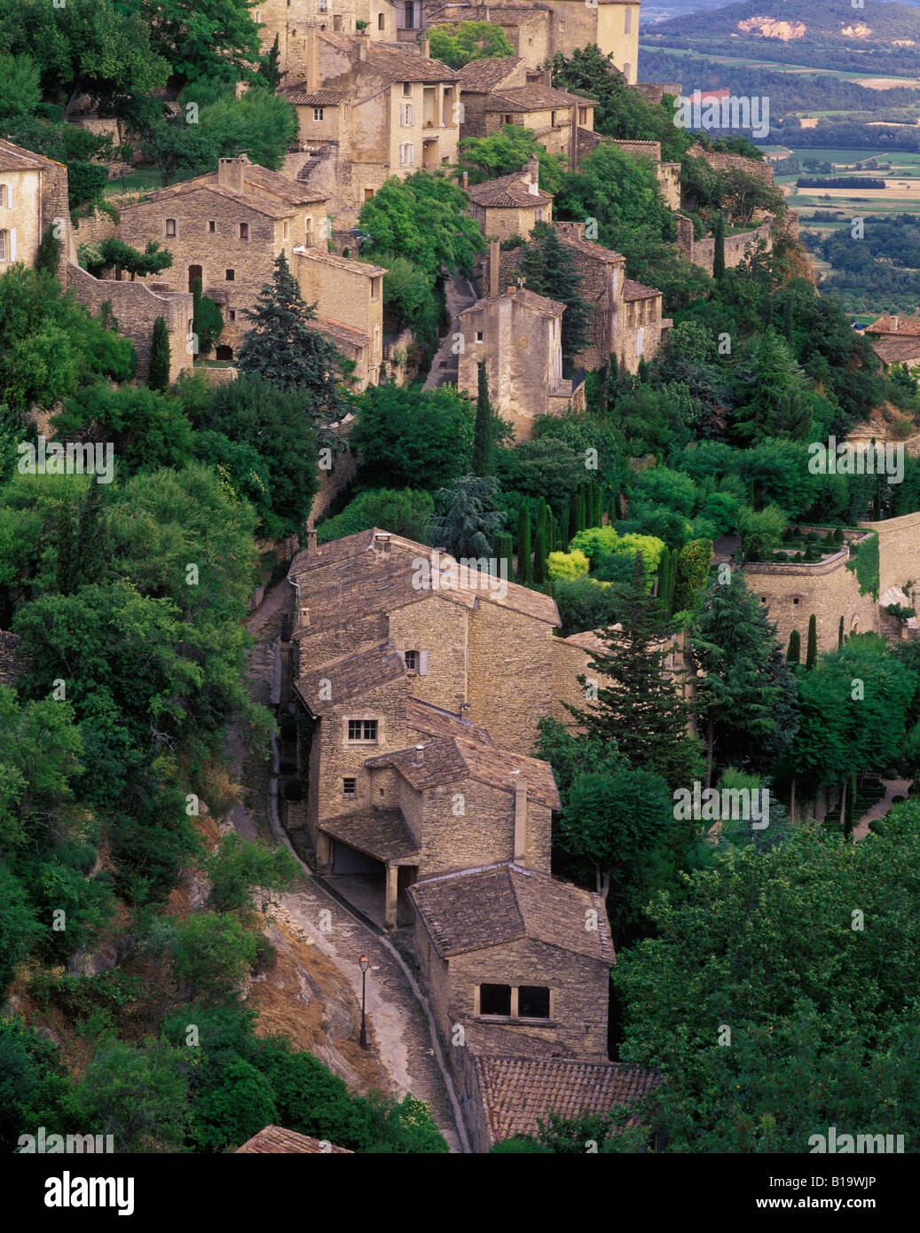 Stone buildings of the Village of Gordes Gordes de Provence France ...