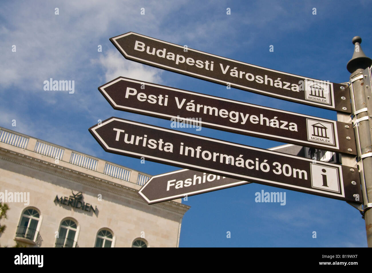 Hungarian language sign hi-res stock photography and images - Alamy