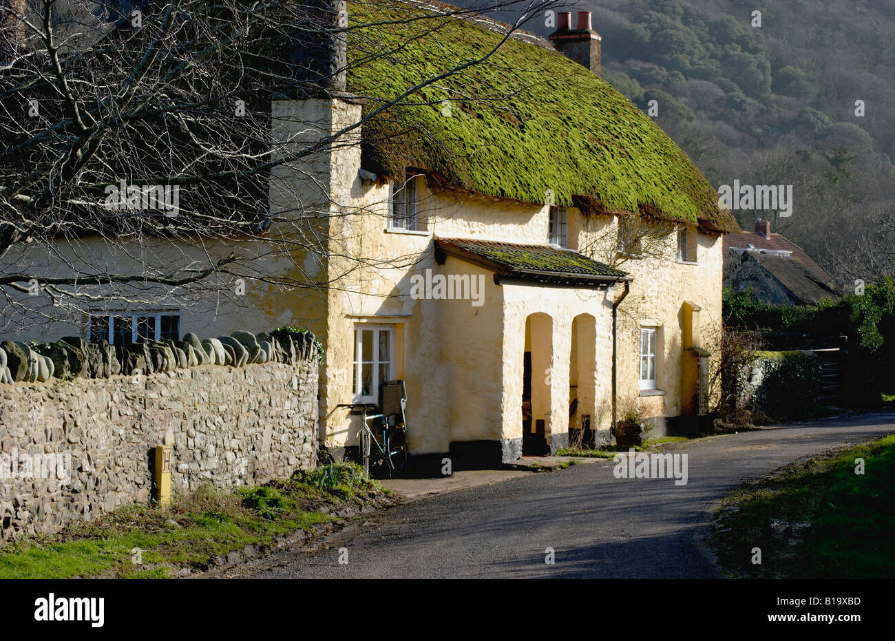 Small cottage on Exmoor National Park, England Stock Photo - Alamy