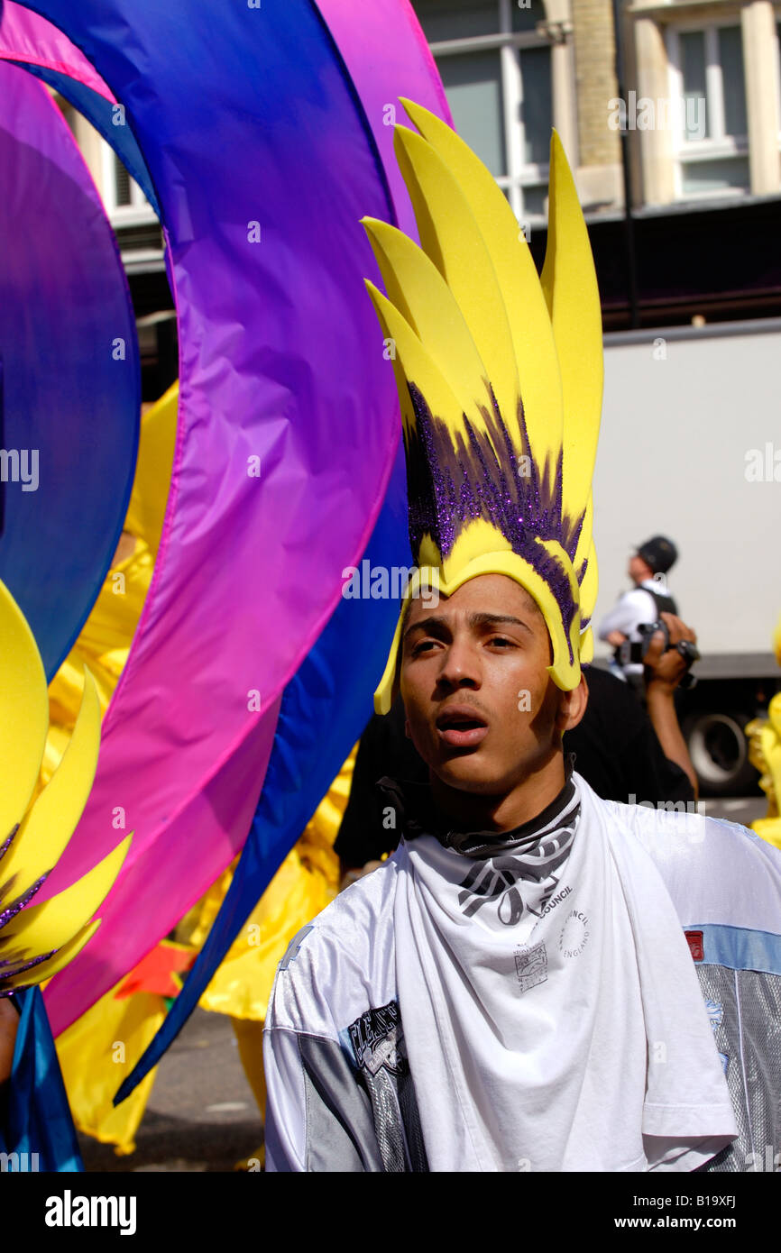 London , Childrens' Day at The Notting Hill Carnival - parade of floats ...