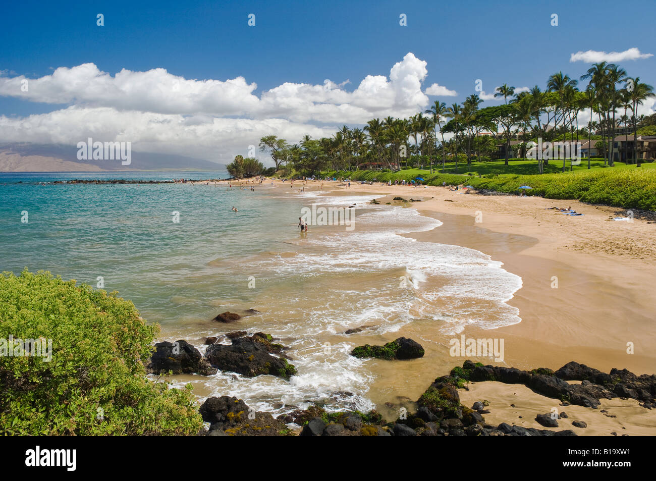 Ulua Beach Wailea Resort Maui Hawaii Stock Photo - Alamy