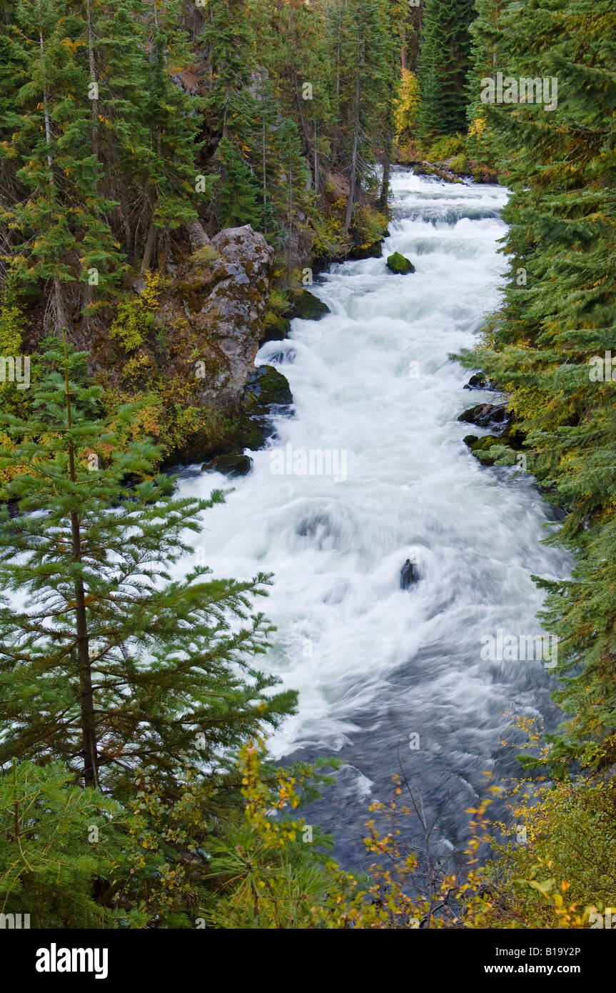 Benham Falls on the Deschutes River Deschutes National Forest central ...