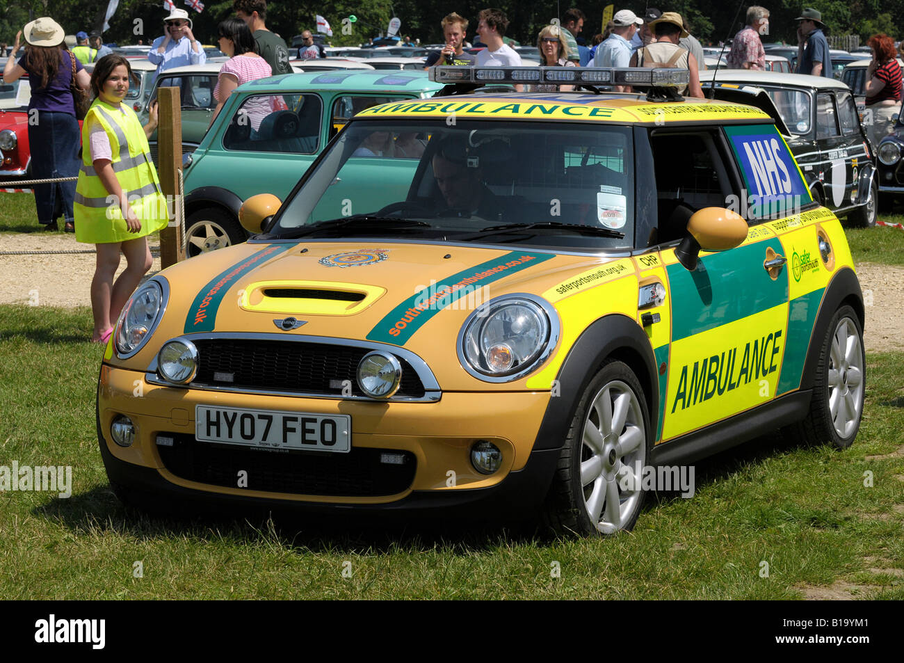 A mini cooper ambulance! Stock Photo - Alamy
