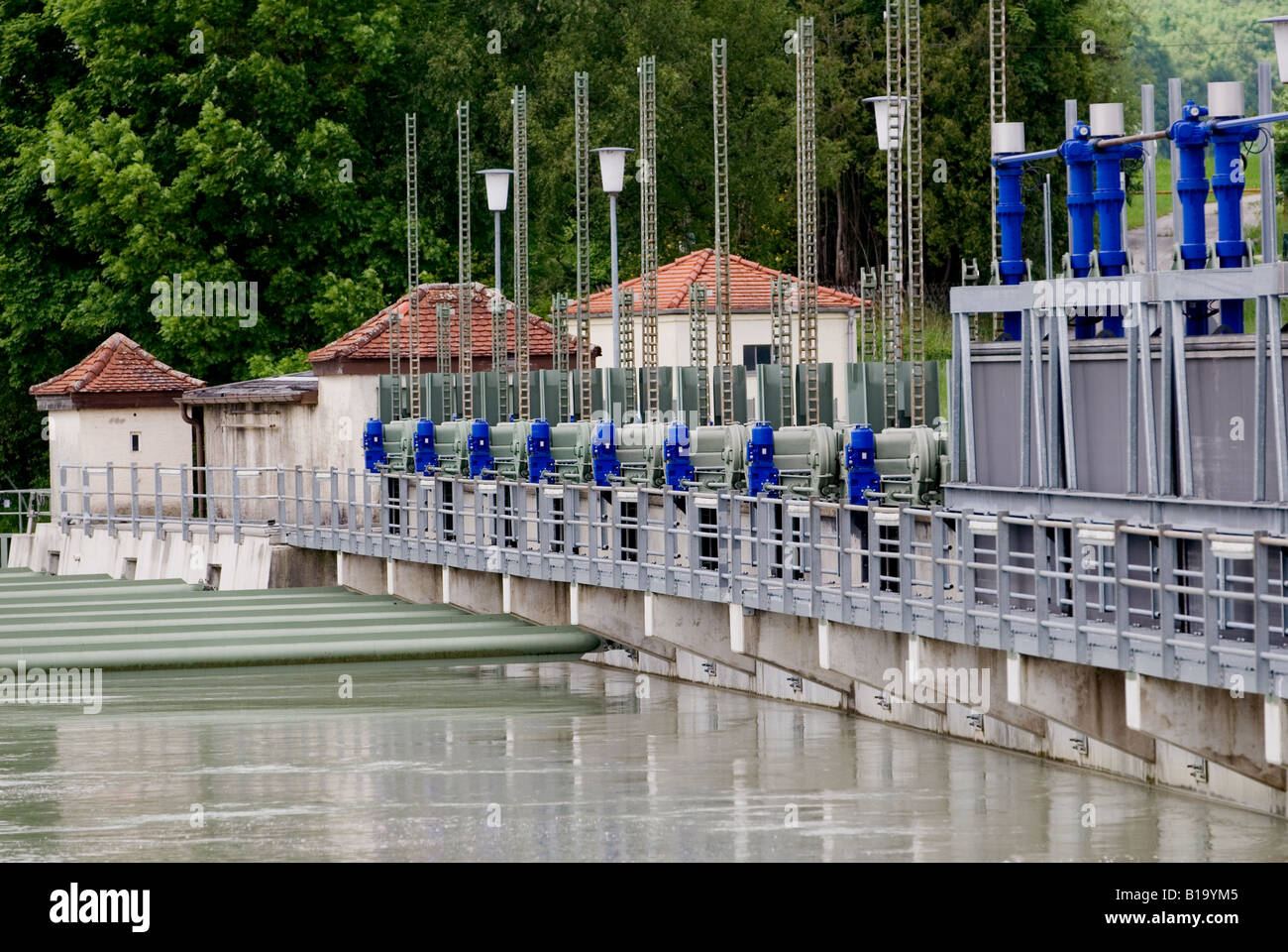Jettenbach 1 Hydroelectric power station operated by E.ON on the river ...