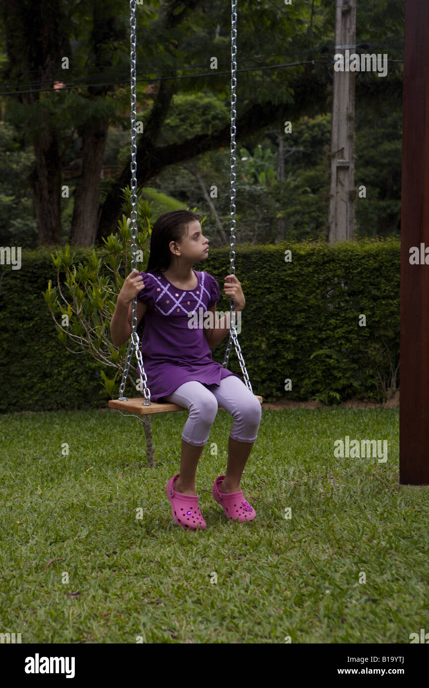 girl on the swing Stock Photo - Alamy