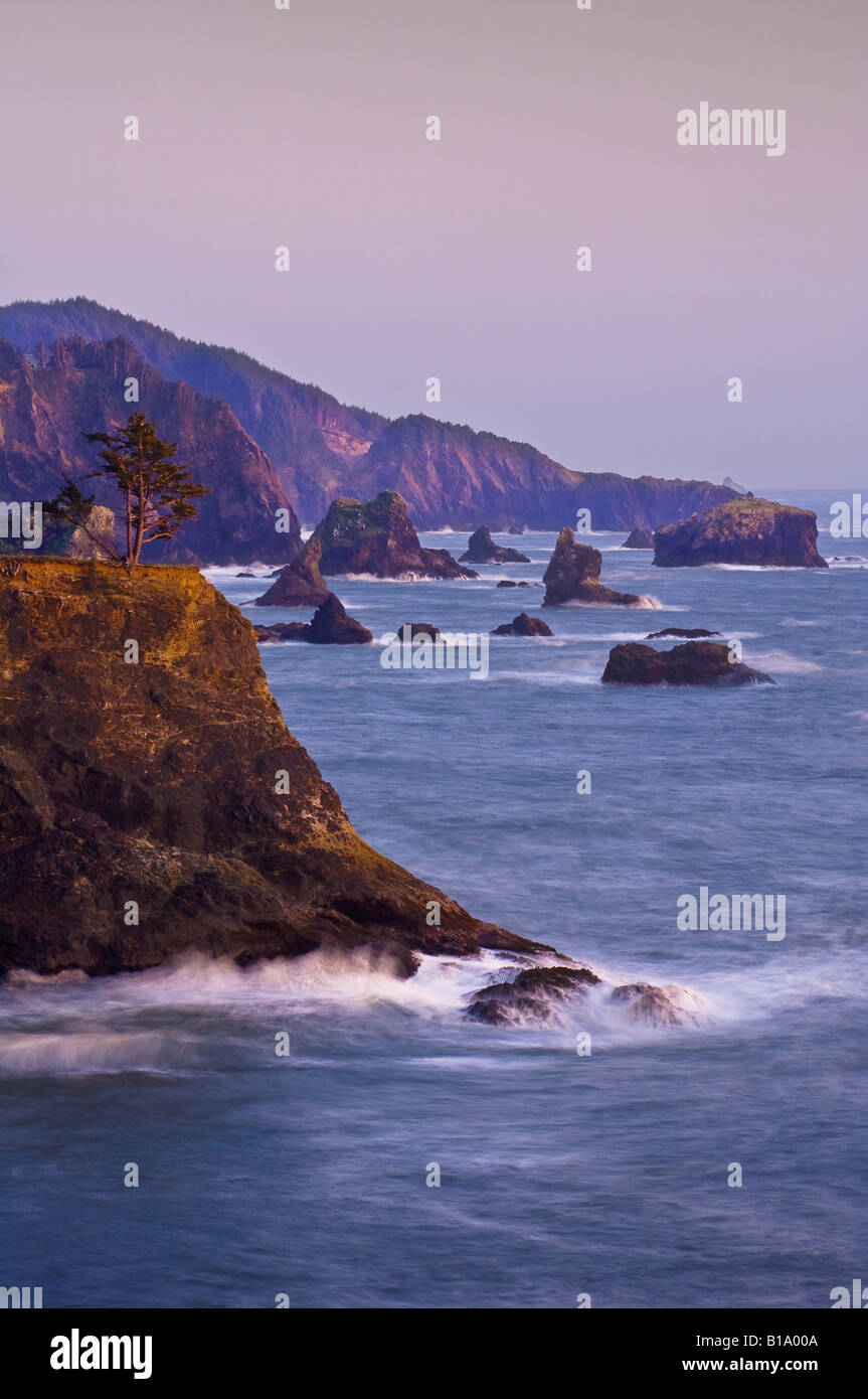 Sea stacks on southern Oregon coast Stock Photo - Alamy