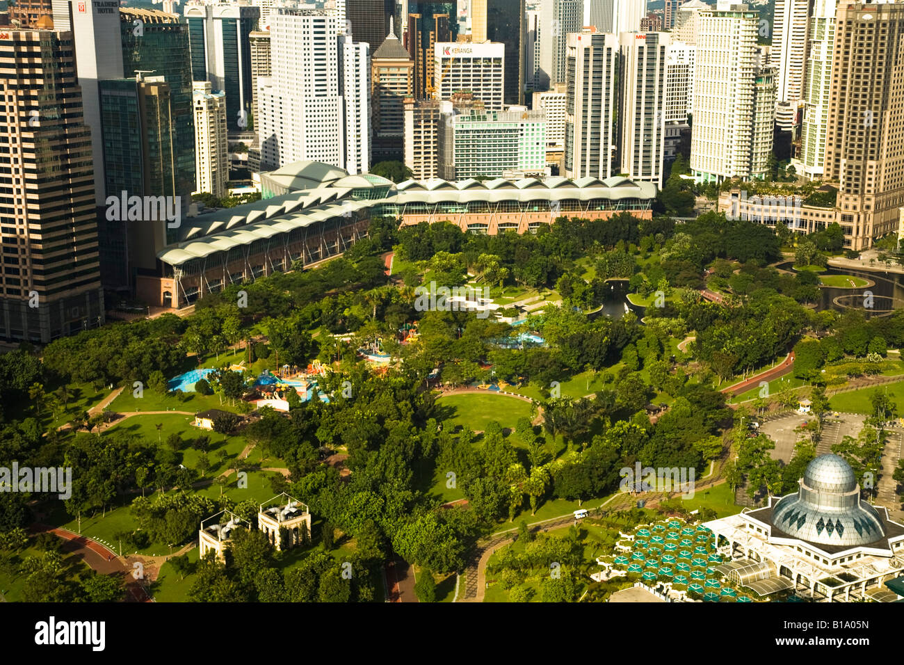 Aerial View of Ampang Park, Capital of Malaysia, Kuala Lumpura ...