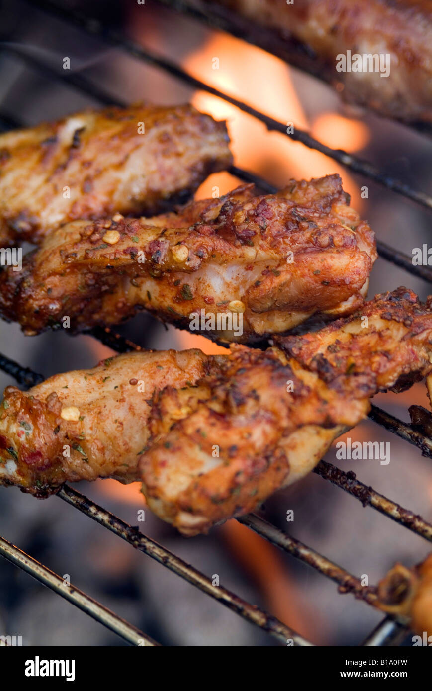 bbq barbarque raw meat food undercooked food Stock Photo - Alamy