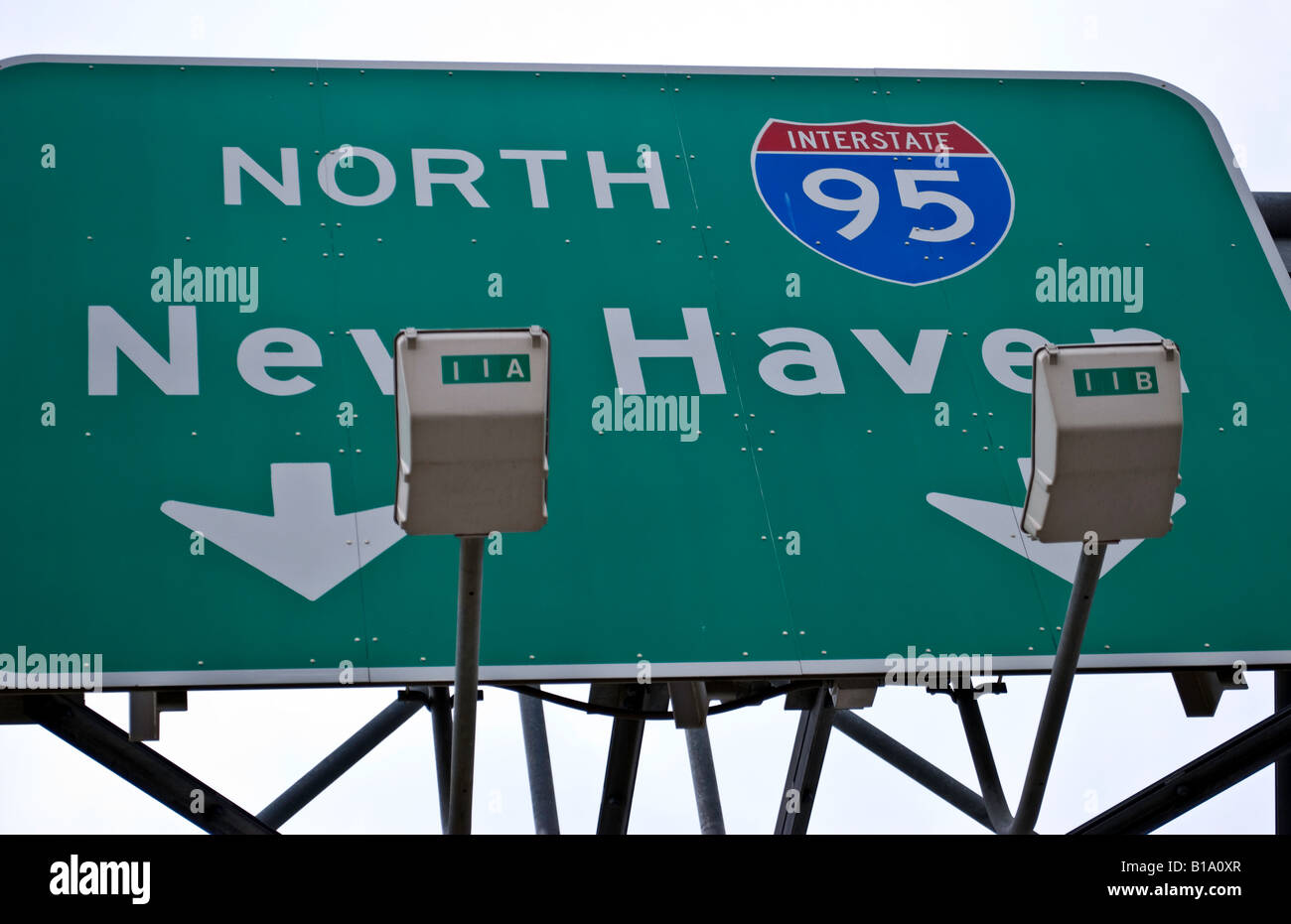 I95 interstate highway sign, in stanford connecticut Stock Photo - Alamy