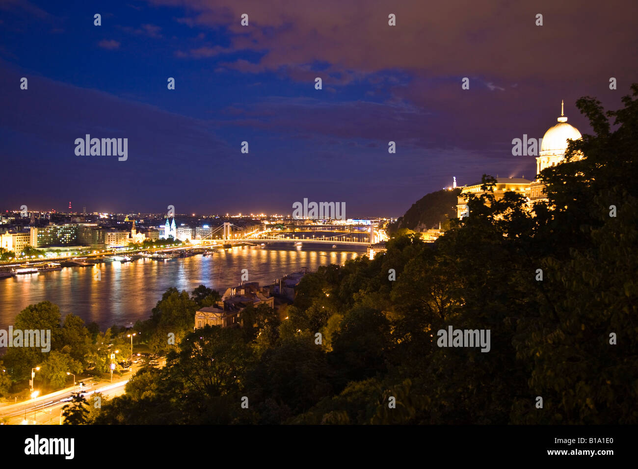 Buda side of Central Budapest, Capital of Hungary, Europe Stock Photo ...