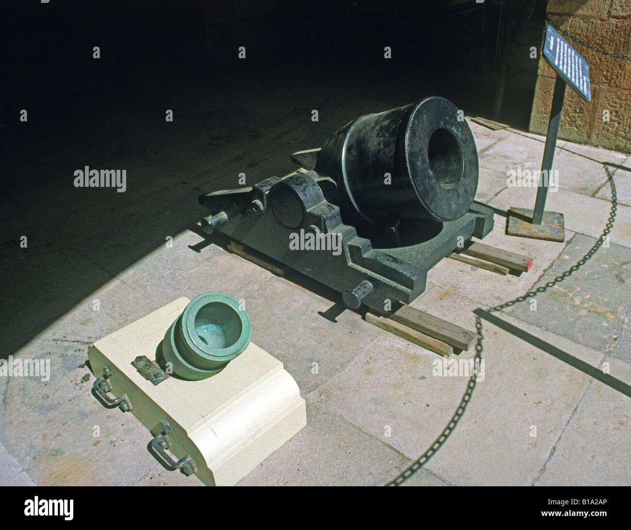 16891 mortars display Fort Point National Historic Site weapons canons ...