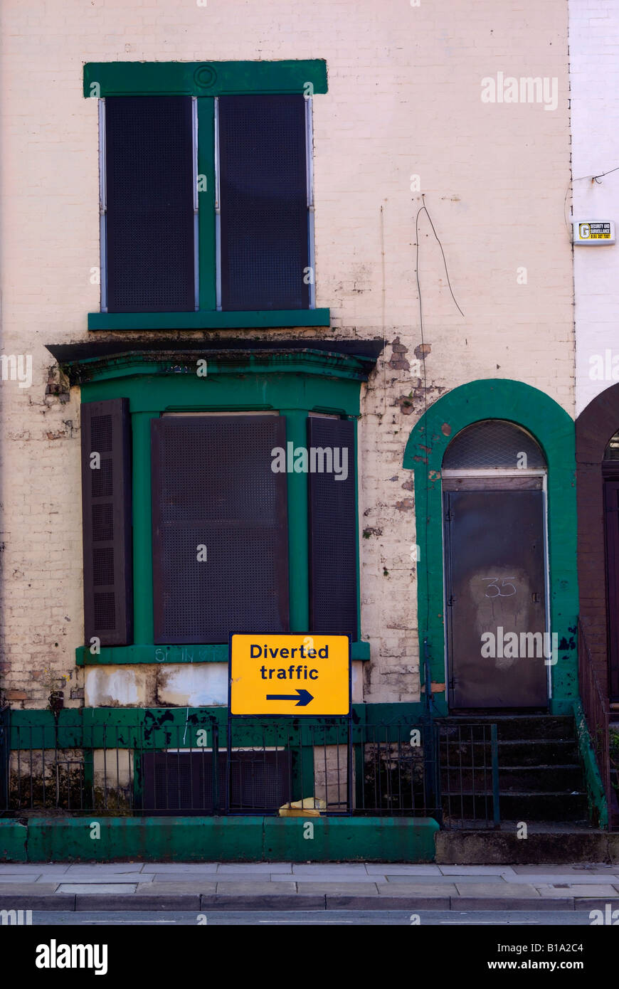 Housing in Lothair Road in the Anfield district of Liverpool boarded up ...