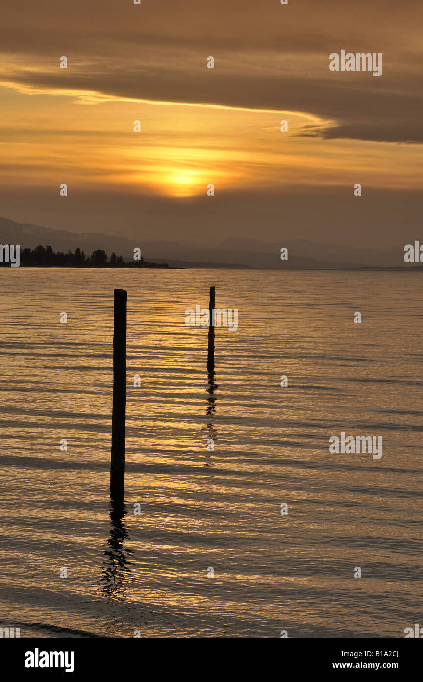 Qualicum Beach Sunset Vancouver Island BC Canada Stock Photo - Alamy