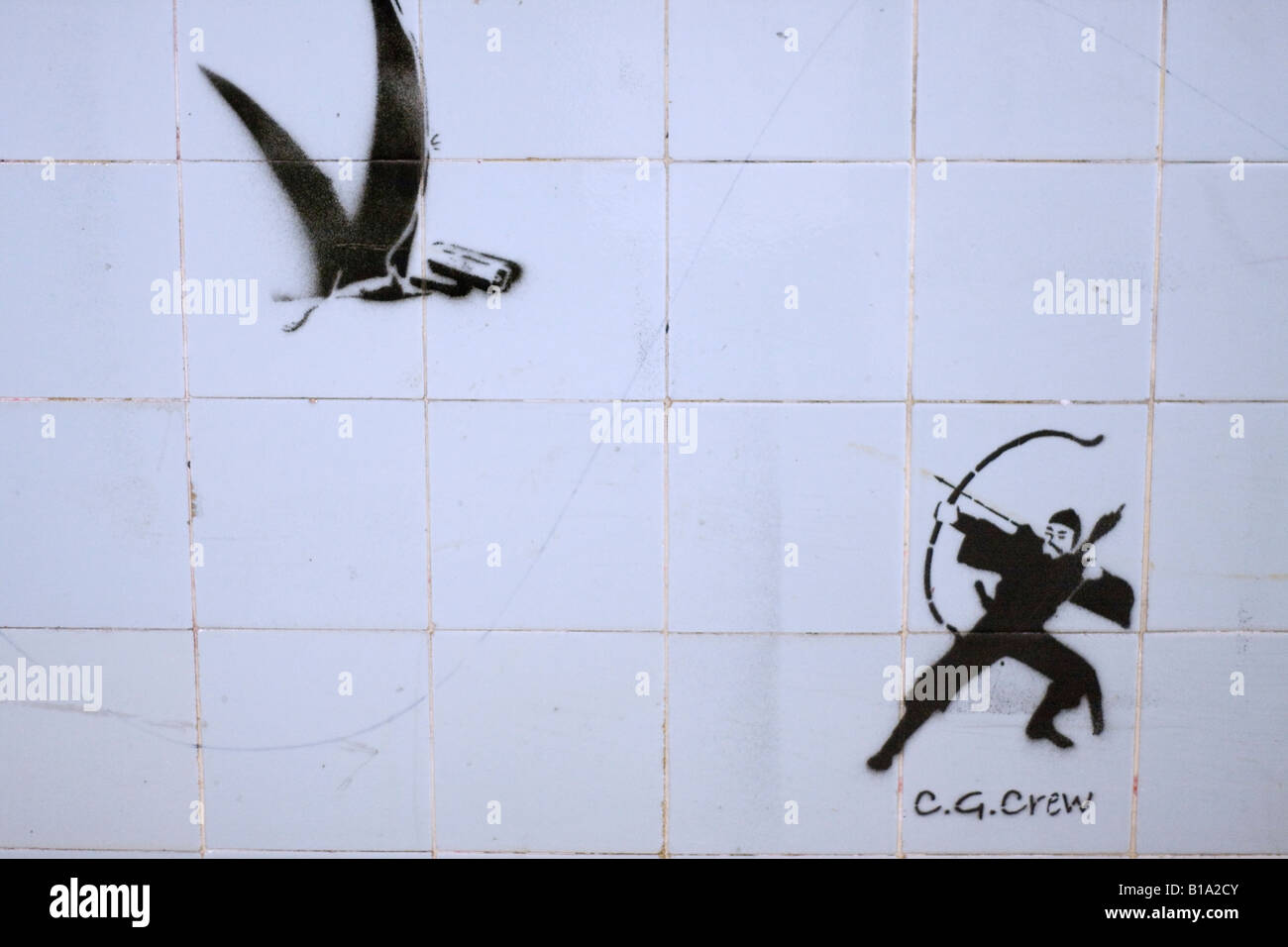 Corrupt Government Crew, a work by Graffiti artist Banksy - A4 ...