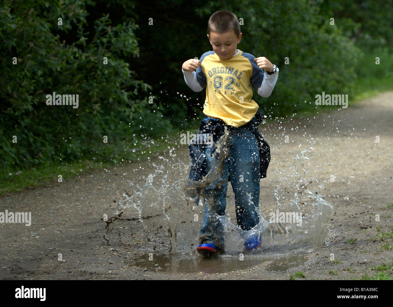 Seven years old puddle hi-res stock photography and images - Alamy
