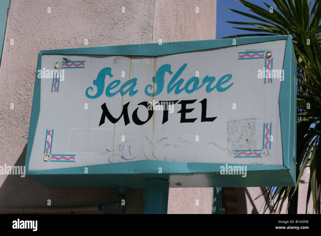 Sea Shore motel sign Santa Monica California USA Stock Photo - Alamy