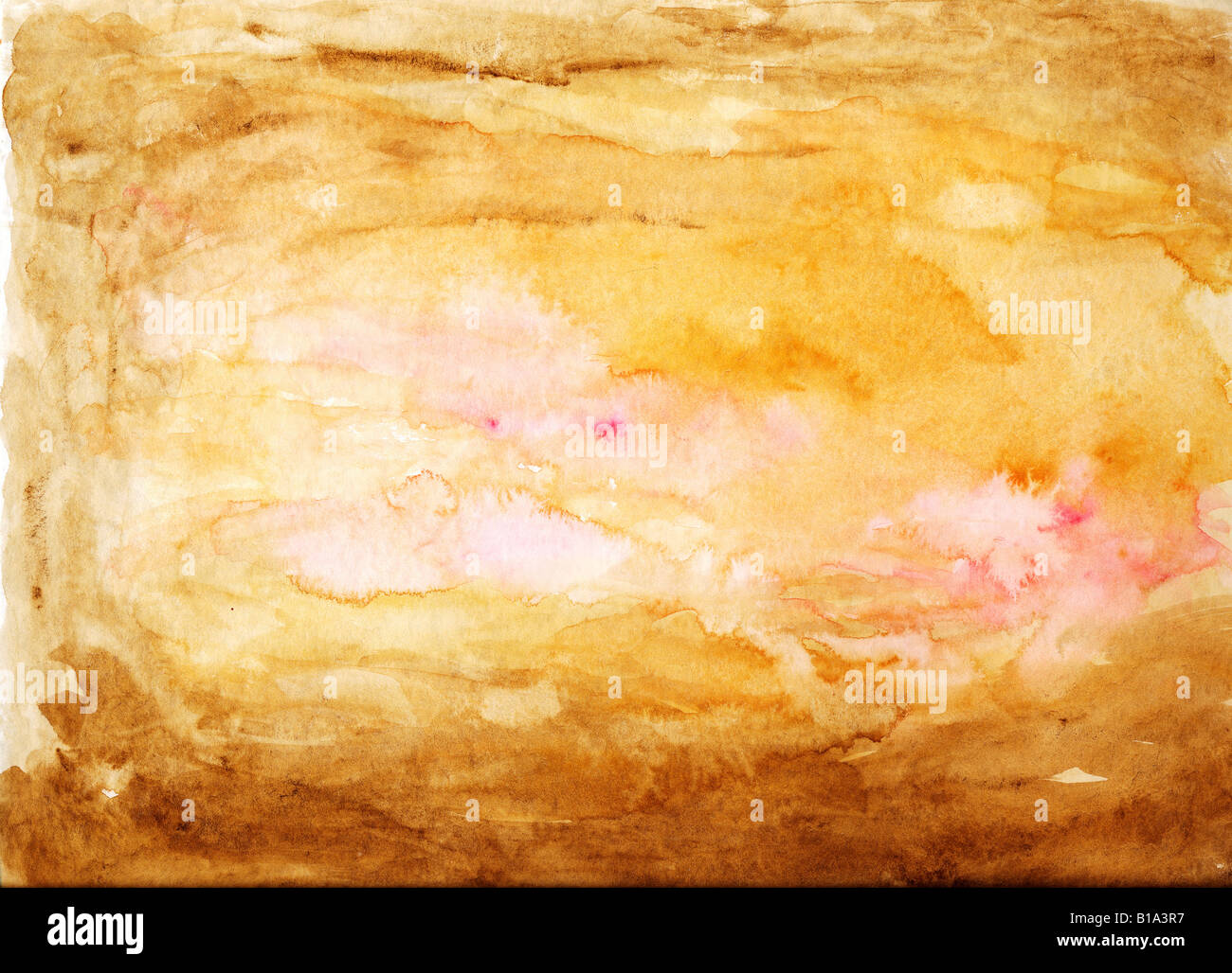 Sunset Watercolor Texture Stock Photo - Alamy