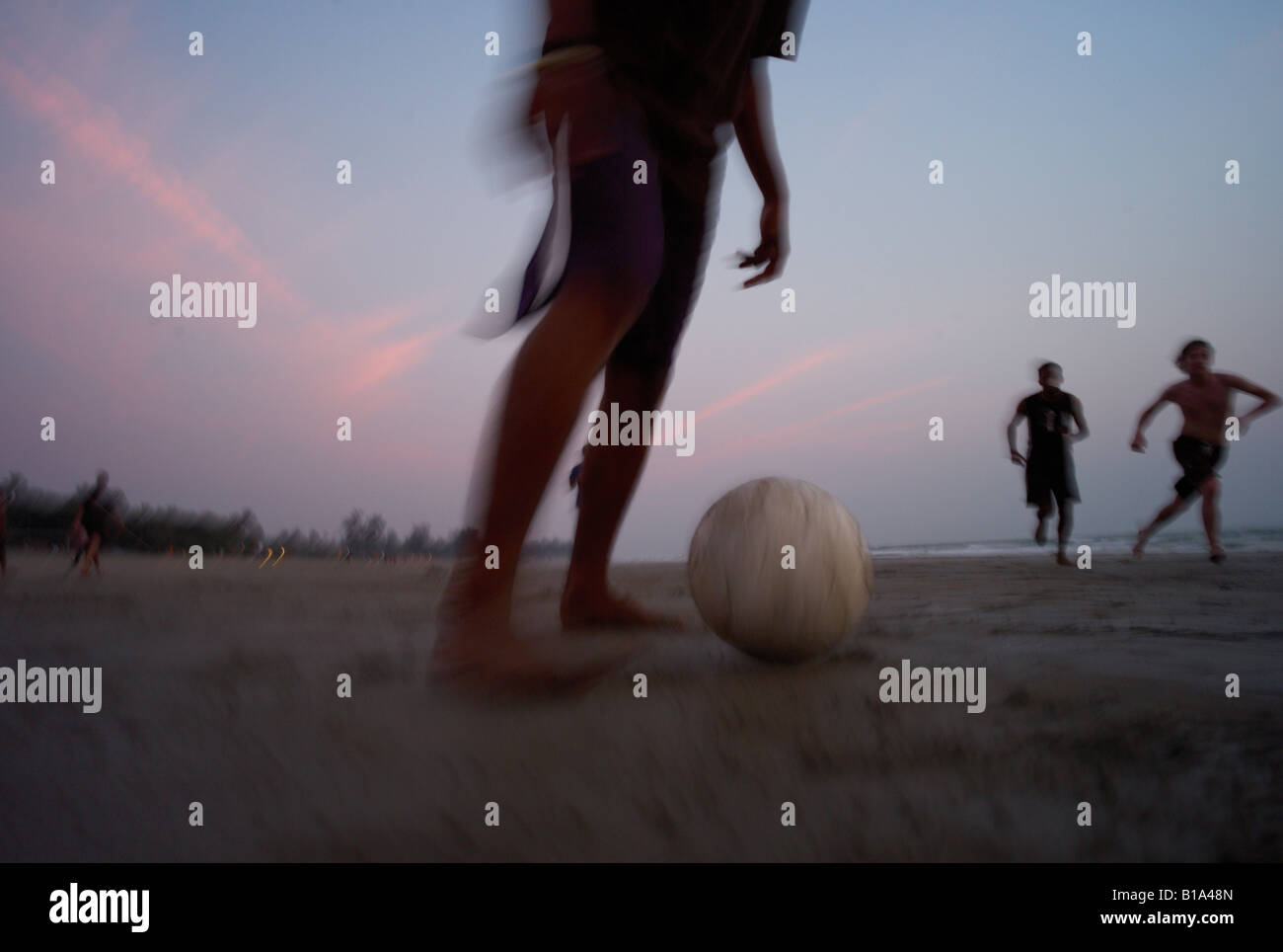 beach football soccer Stock Photo - Alamy