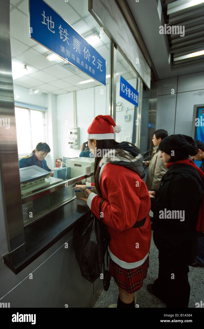 foreign and Chinese residents dressed up as Santa on Christmas Day ...