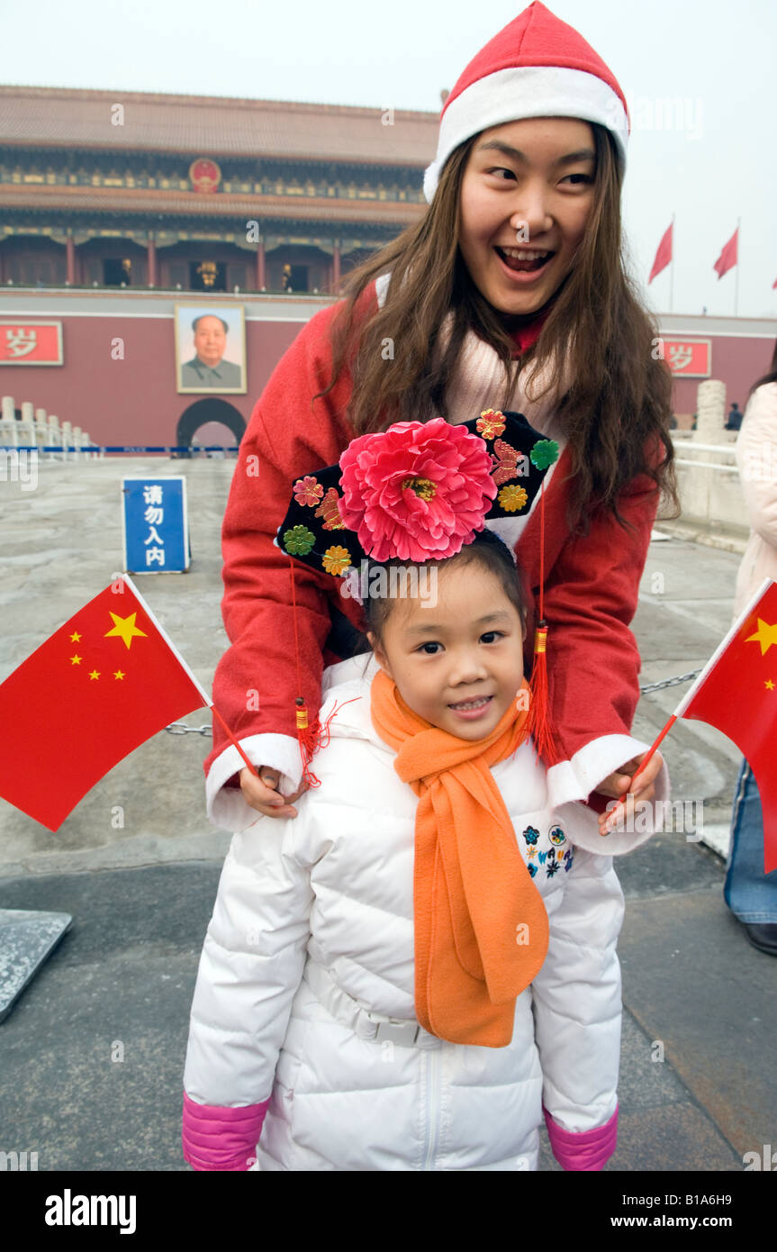 foreign and Chinese residents dressed up as Santa on Christmas Day ...