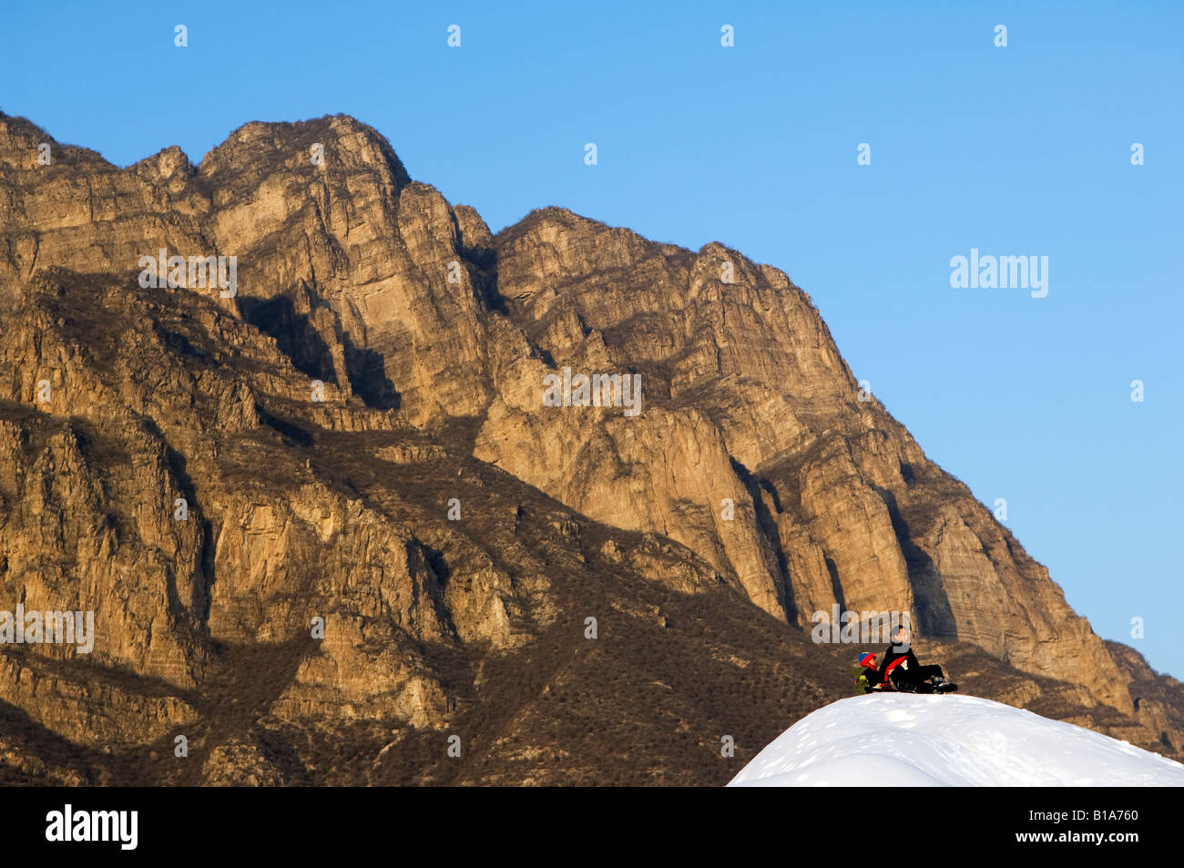 mountain scenery at Shijinglong ski resort Beijing China Stock Photo ...