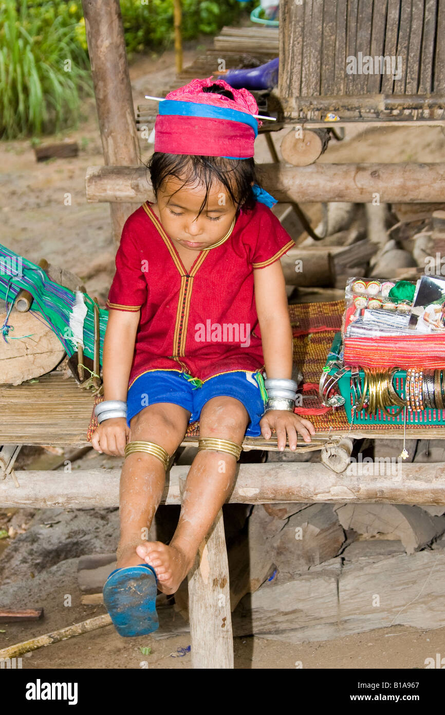 Padaung Hill Tribe Women Long-neck tribal people Mae Hong Son Thailand ...
