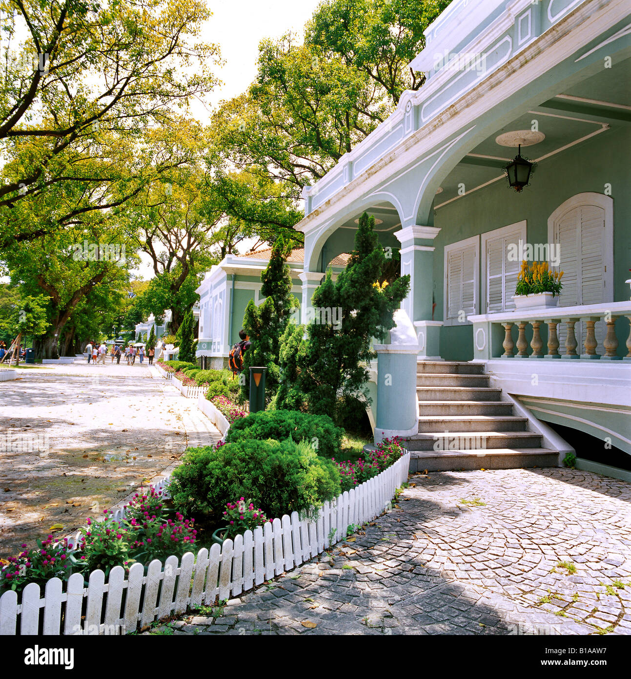 Portuguese style Houses,Macao,China Stock Photo - Alamy