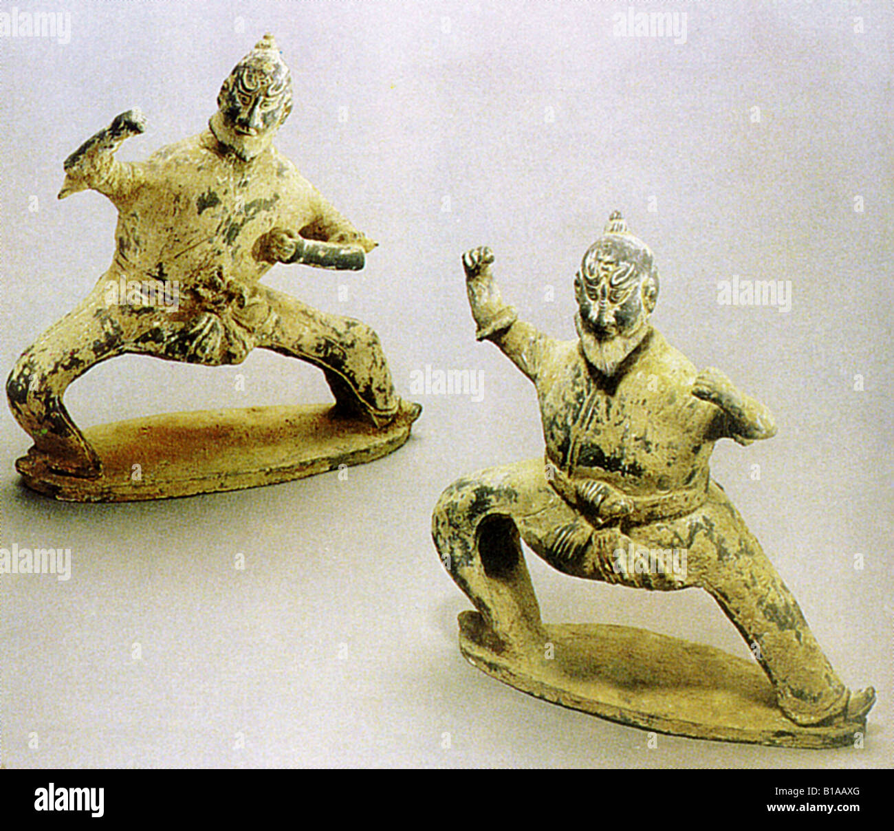 Terracotta knights practising traditional wrestling Stock Photo - Alamy