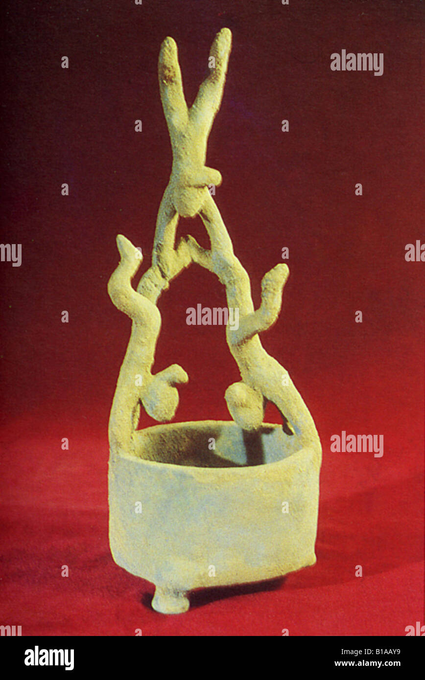 Terracotta ancient people practising traditional gymnastics Stock Photo ...