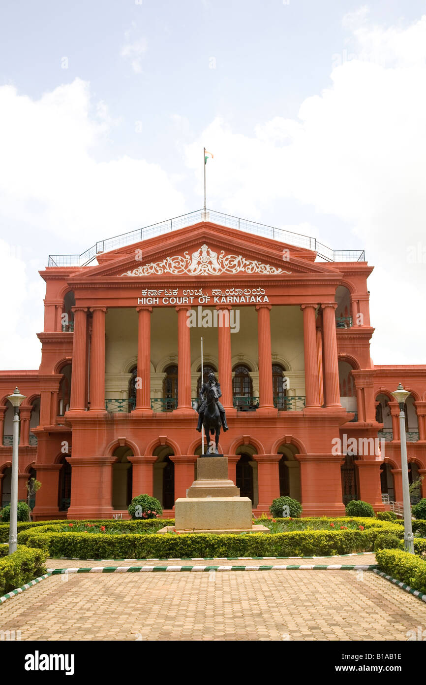 The red Graeco-Roman facade of the Attara Kacheri, the state high court ...