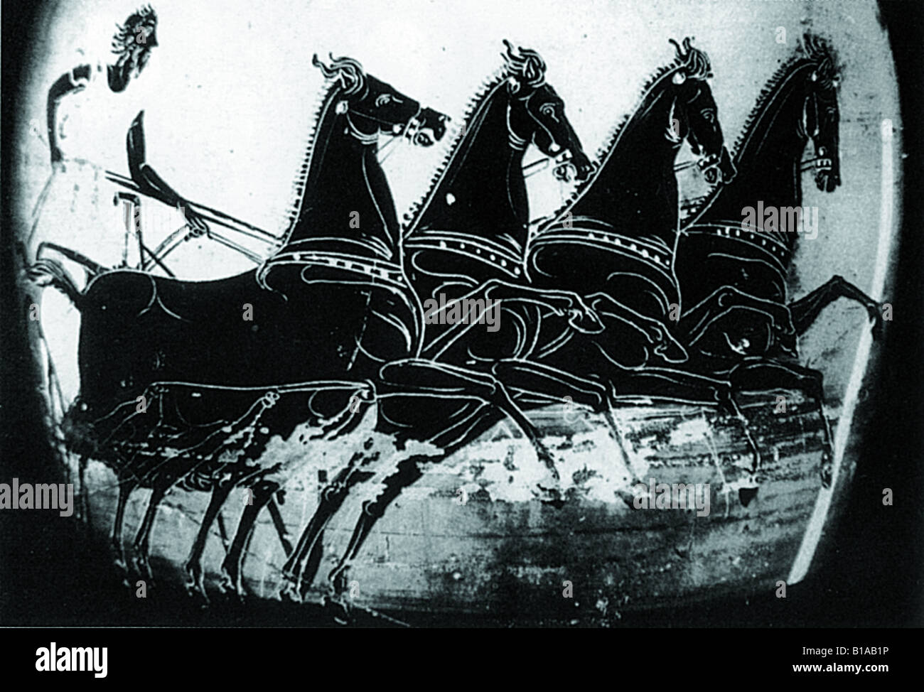 Riding race of ancient olympic games hi-res stock photography and ...