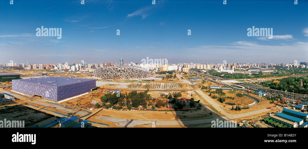 National Stadium and National Aquatic Center Stock Photo - Alamy