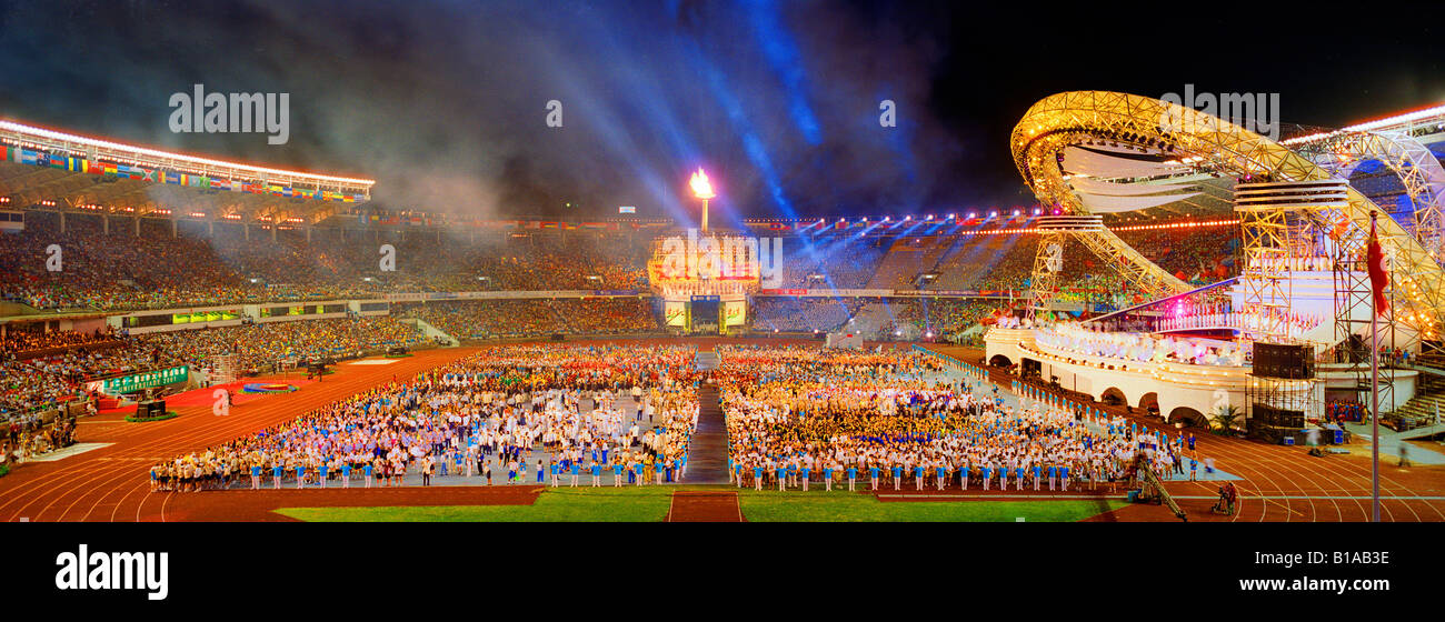 close ceremony of the 9th World University Students Sports Meeting,2001 ...