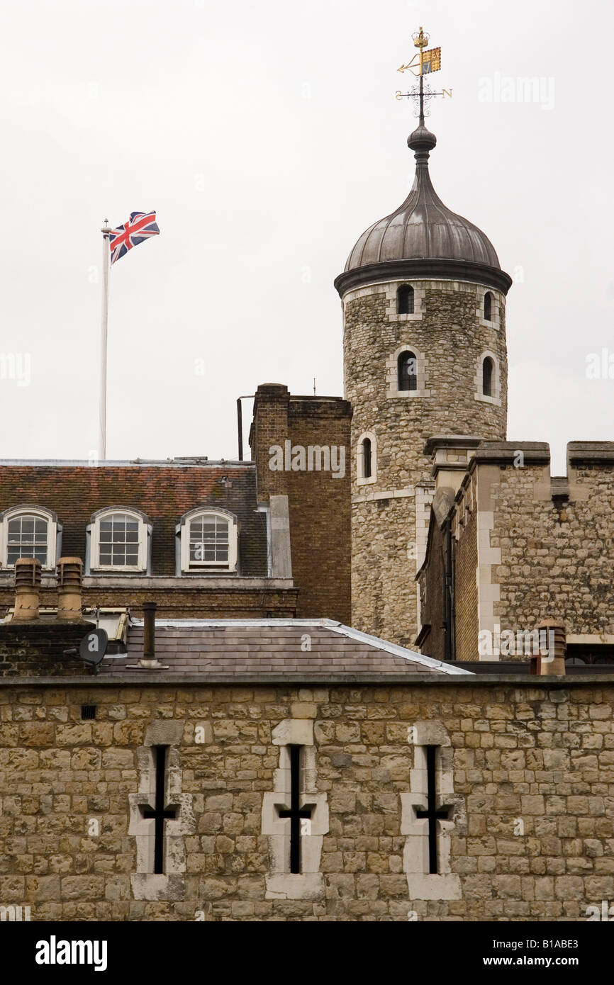 A detail from the Tower of London. The Tower of London is home to the ...