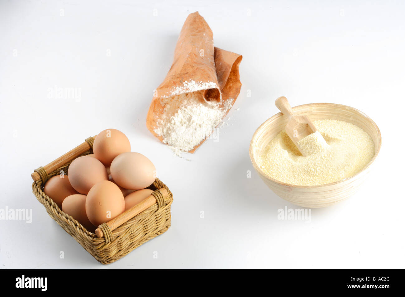 Ingredient to make pasta Stock Photo - Alamy
