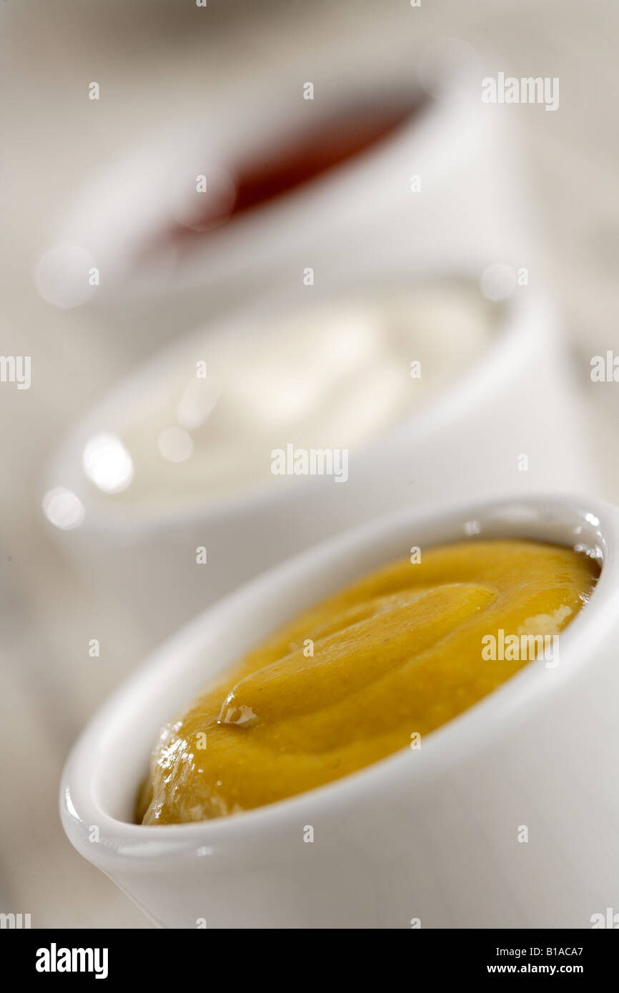 Close-up of mustard sauce (vertical Stock Photo - Alamy
