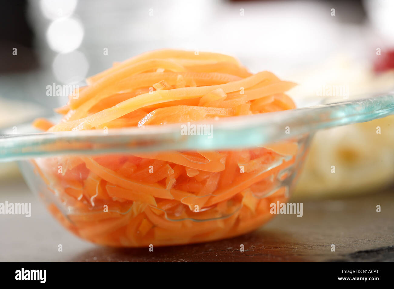 Close-up of grated carrot Stock Photo - Alamy