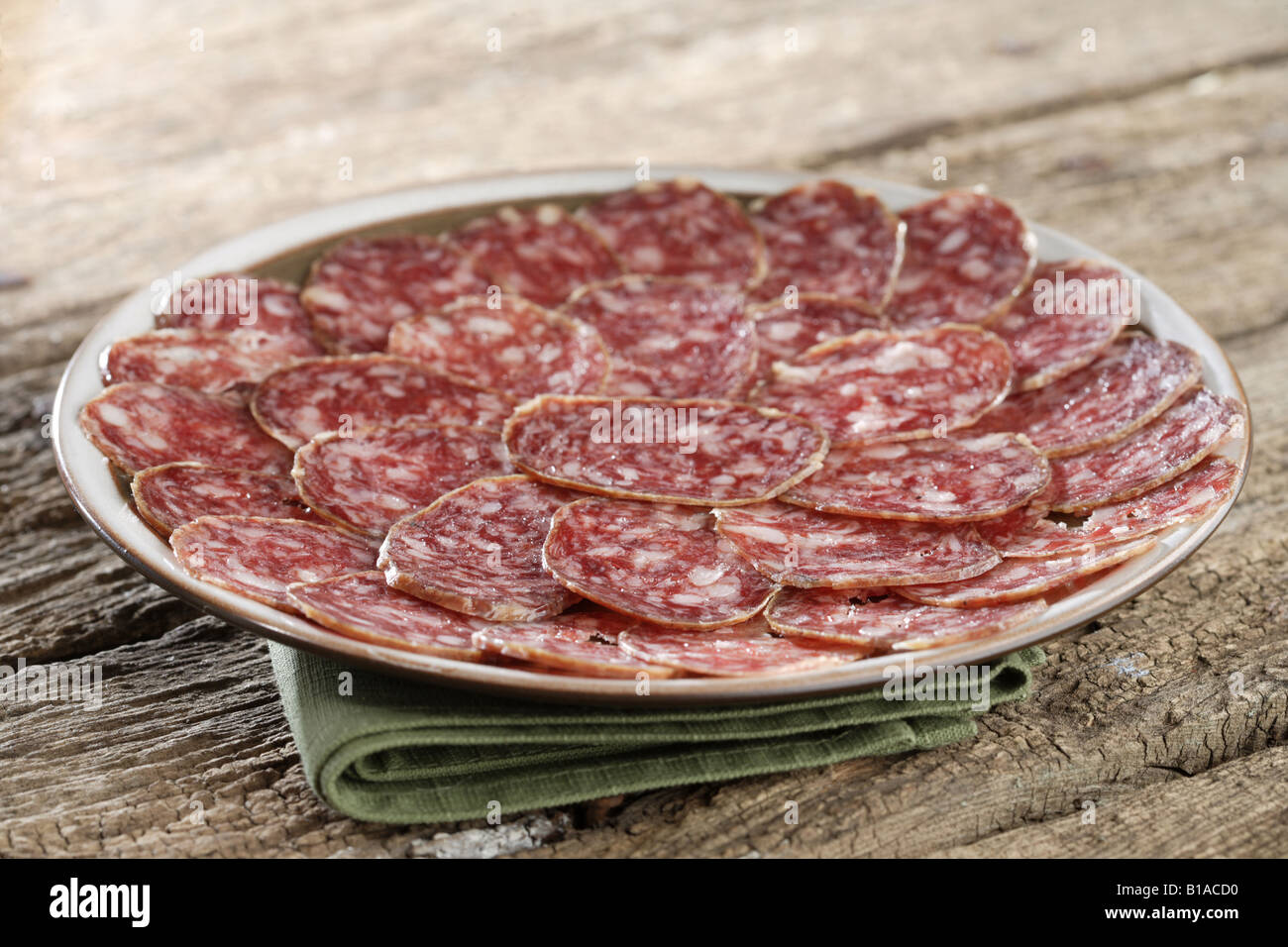 Board with Roscal Iberian spiced sausage Stock Photo - Alamy