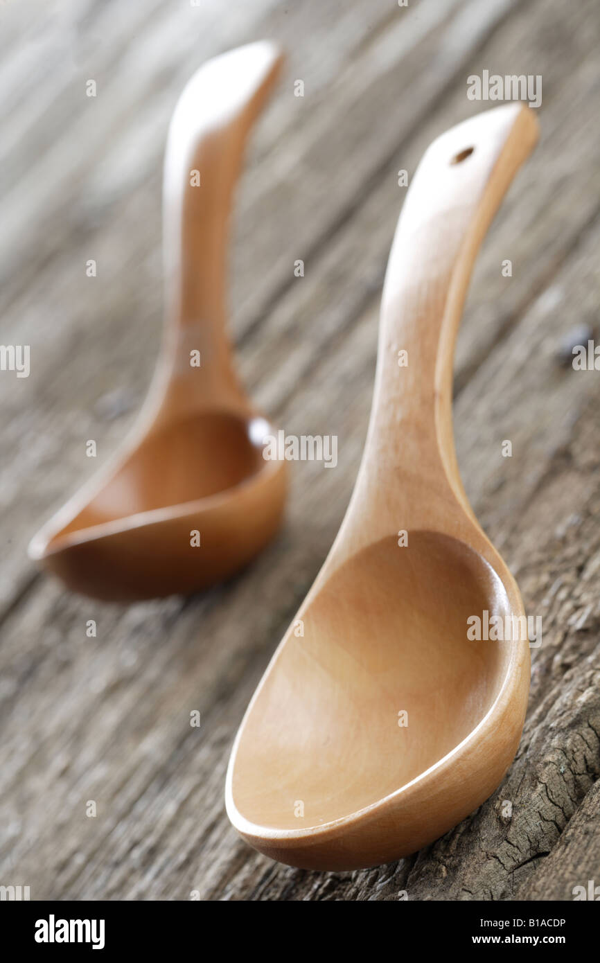 Wooden teaspoons (vertical Stock Photo - Alamy