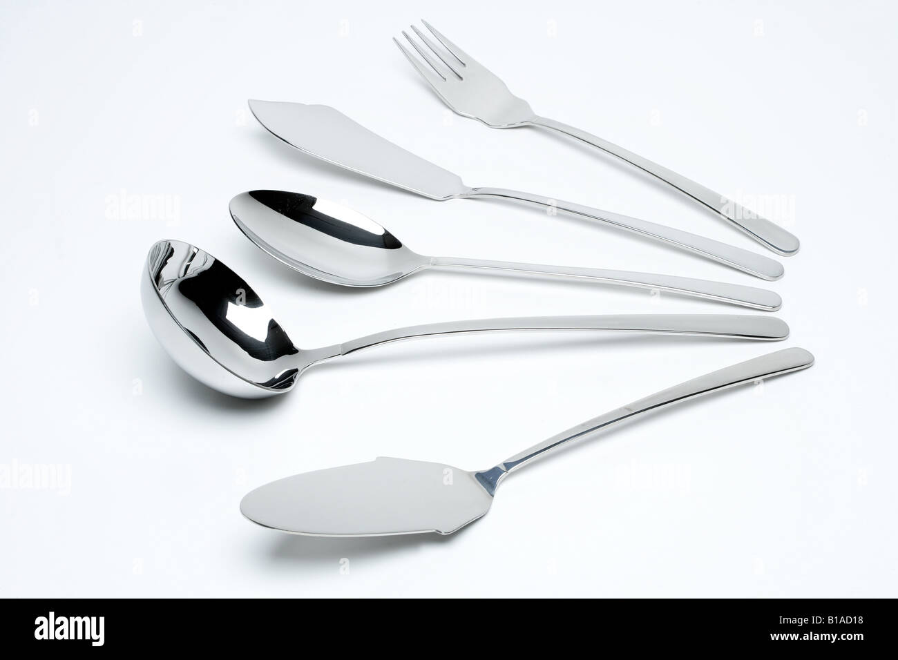 Still life of service cutlery Stock Photo - Alamy