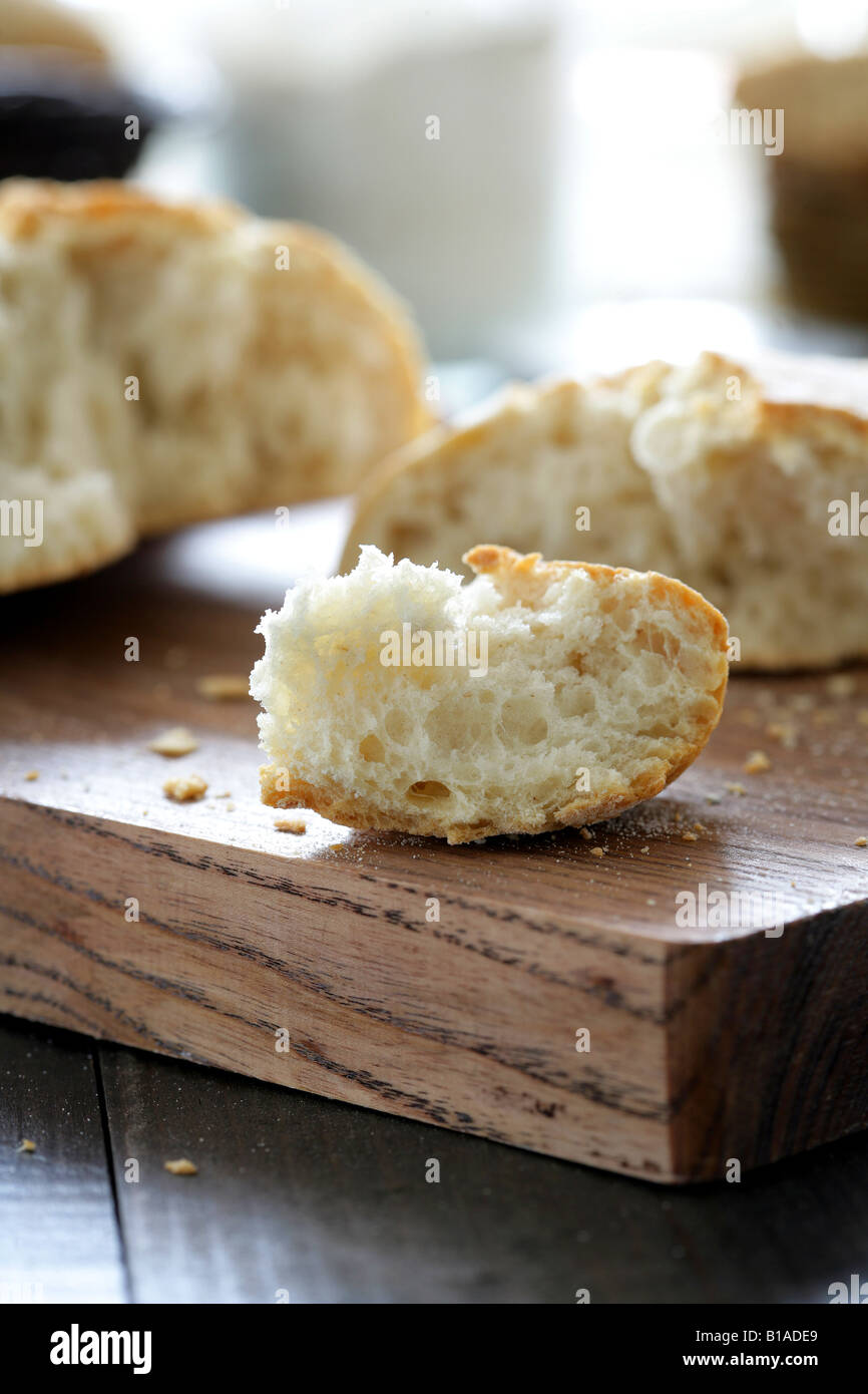 Chunks of ciabatta bread (vertical) (vertical Stock Photo - Alamy