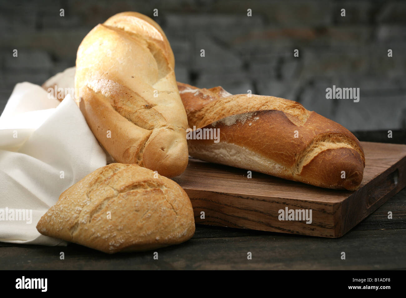 Selection of breads Stock Photo - Alamy