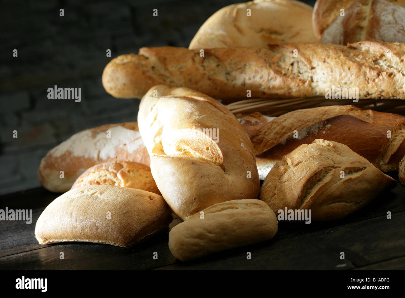 Close-up of bread still life Stock Photo - Alamy