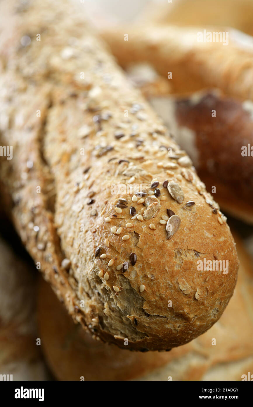 Close-up of seeds bread (vertical Stock Photo - Alamy